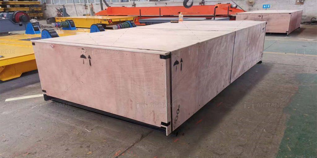 Delivery Of 10 Ton Trackless Transfer Carts To The US